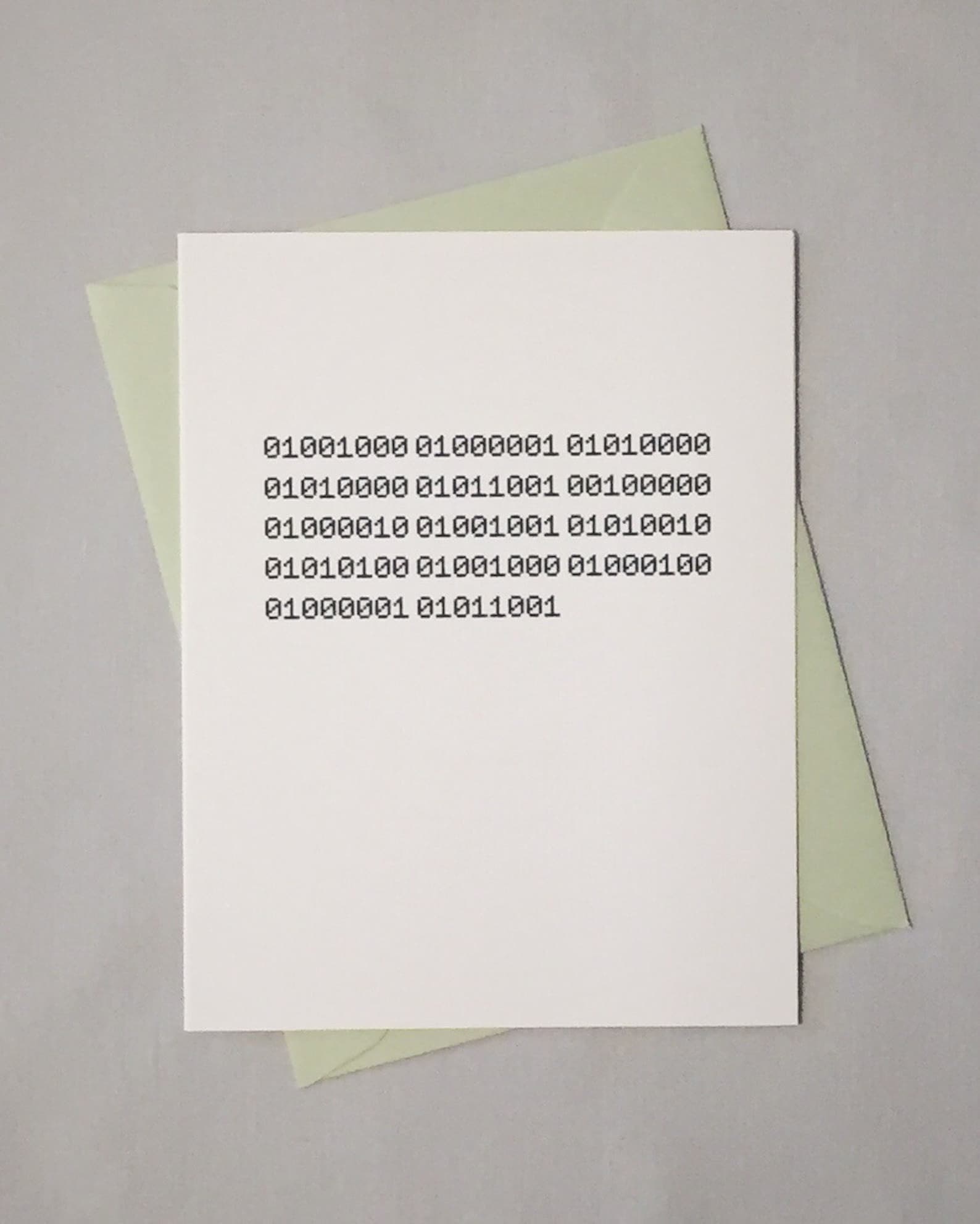 Binary Birthday Card Binary Code Happy Birthday Card For Etsy 