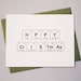 Happy Christmas Chemistry Card, Periodic Table, Merry Christmas Card ...