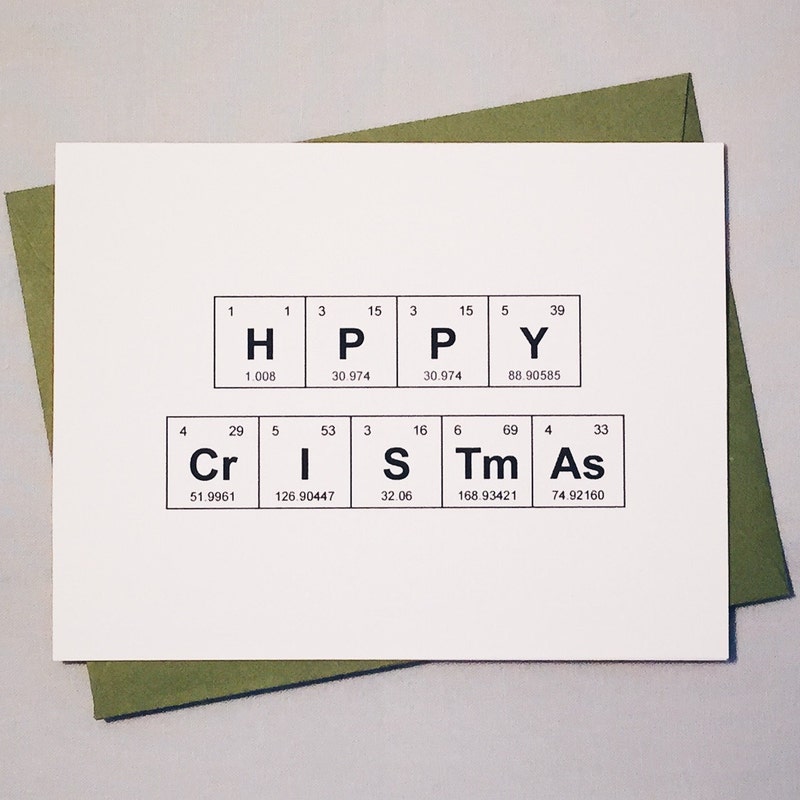 Chemistry Card - Etsy