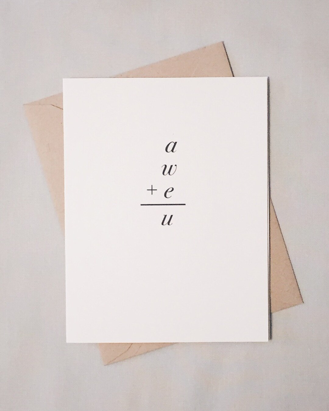 Math Valentine Card: "you Are Awe-sum" Equation, Congratulations - Etsy