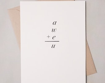 Math Congratulations Card - Etsy