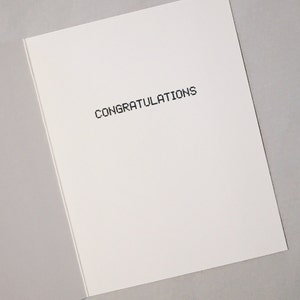 Geeky Binary Code Congratulations Card - Etsy