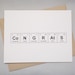 Congratulations Science Greeting Card Periodic Table of the Elements ...