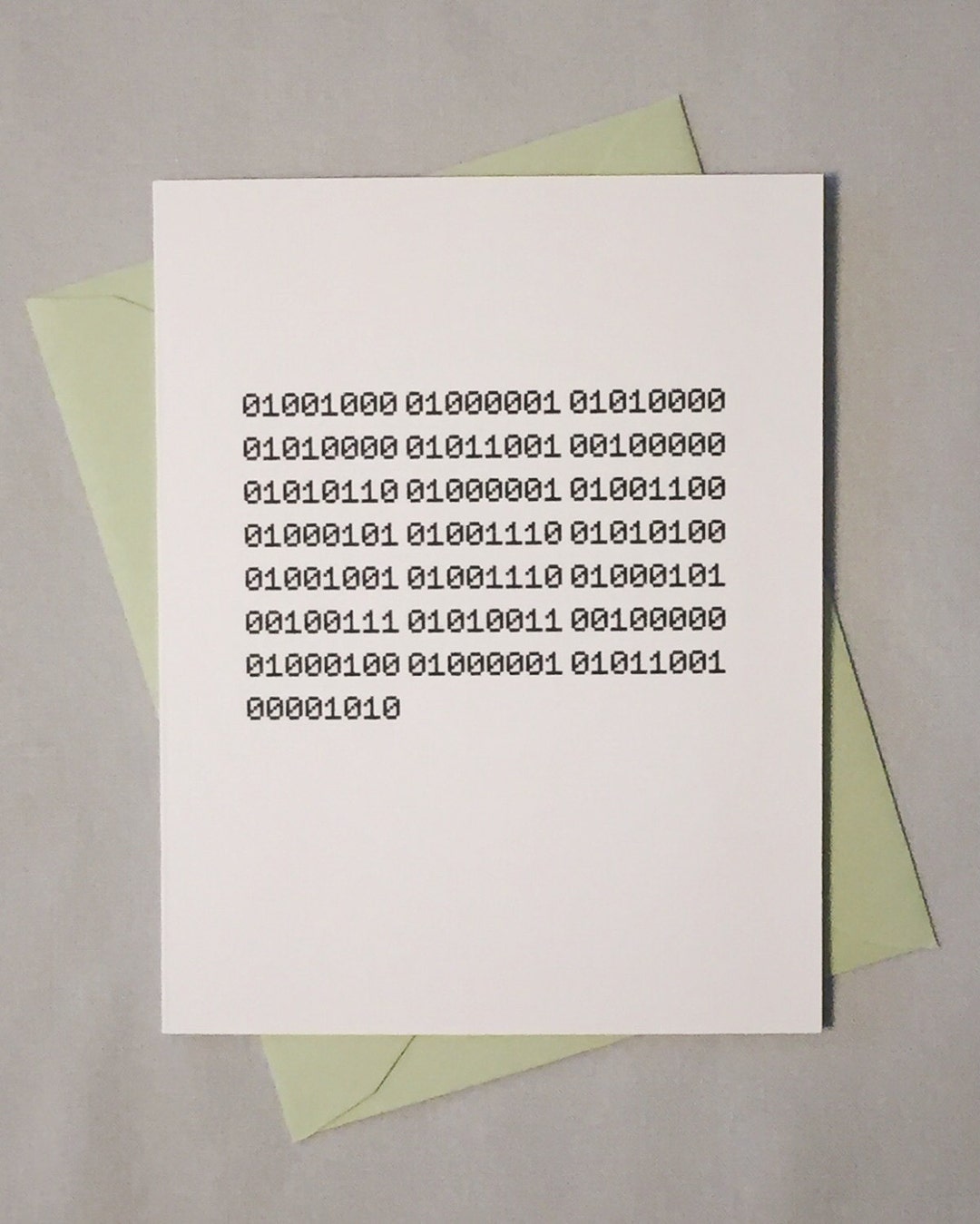 Geeky Valentine's Day Card / Binary Code / Happy Valentine's Day Card ...