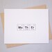 Mothers Day Periodic Table of the Elements mother / step Mother /mother ...