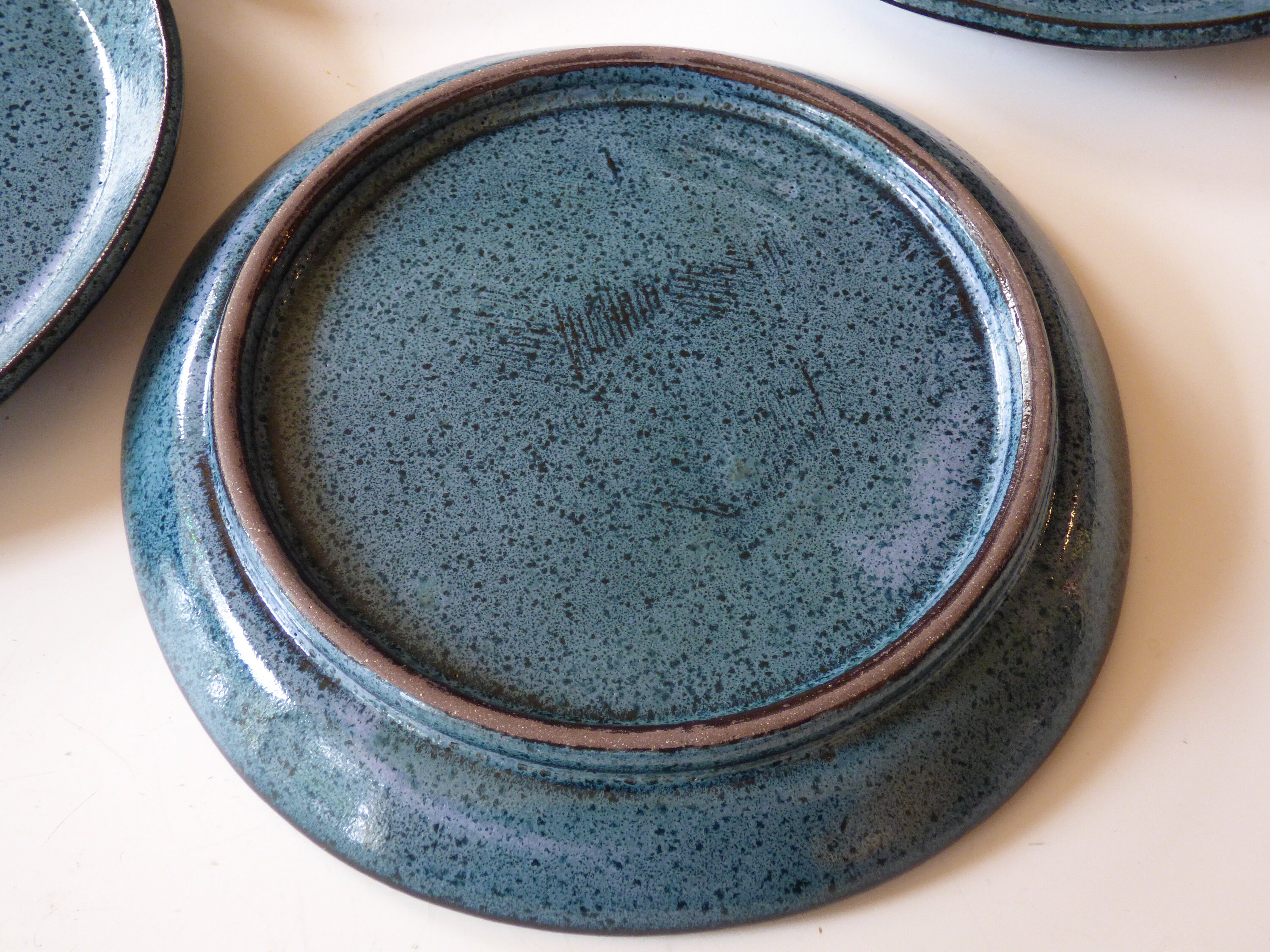 8 1/2" Blue Green Plate - Etsy