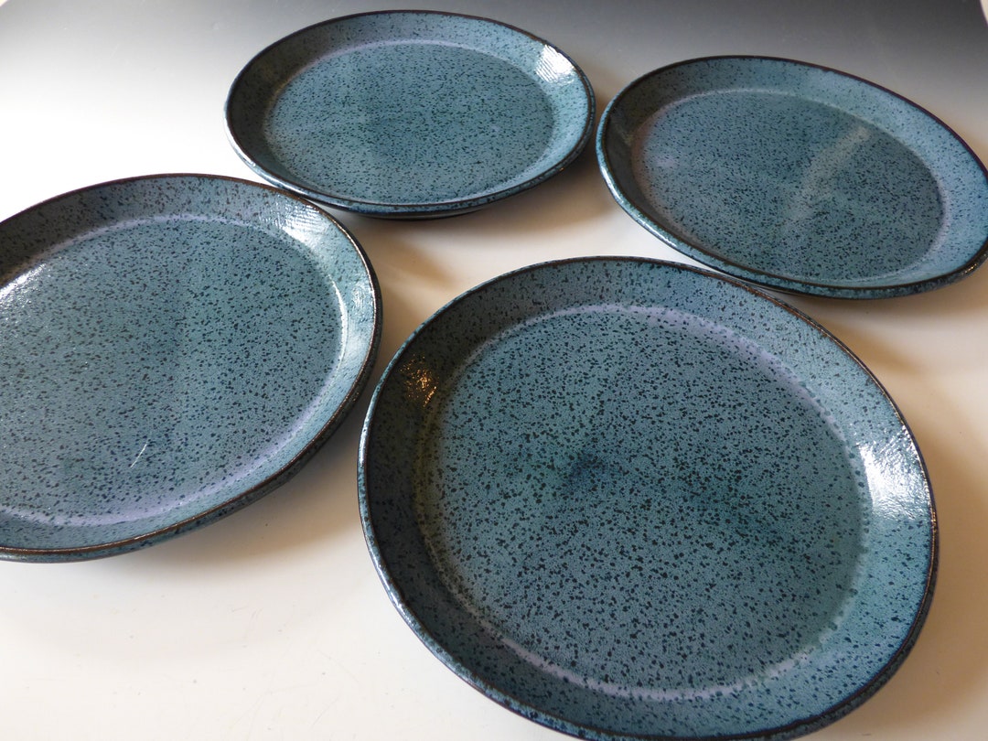 8 1/2" Blue Green Plate - Etsy