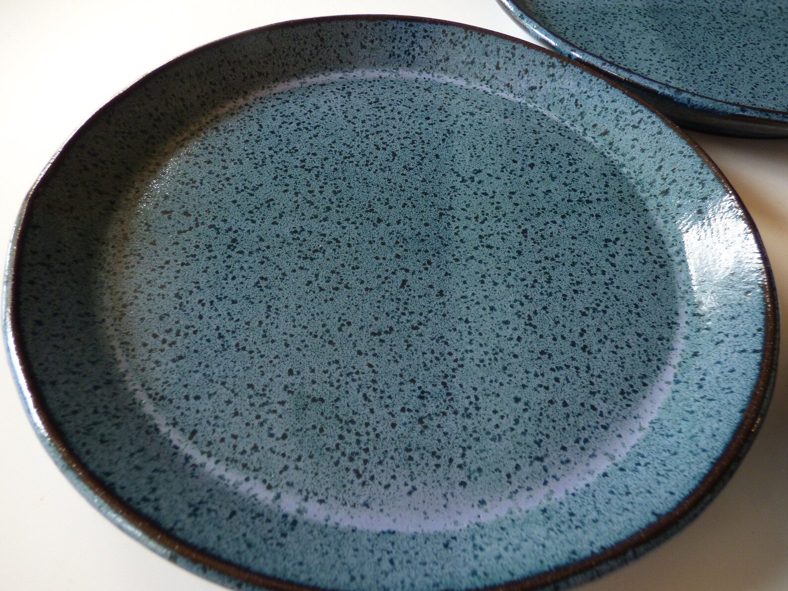 8 1/2" Blue Green Plate - Etsy