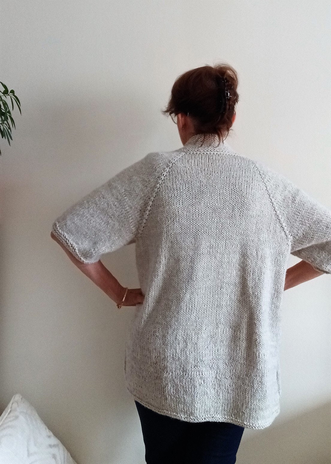 Knit Cardigan With Pockets PATTERN Tumbleweed / Knit Cardigan Pattern ...