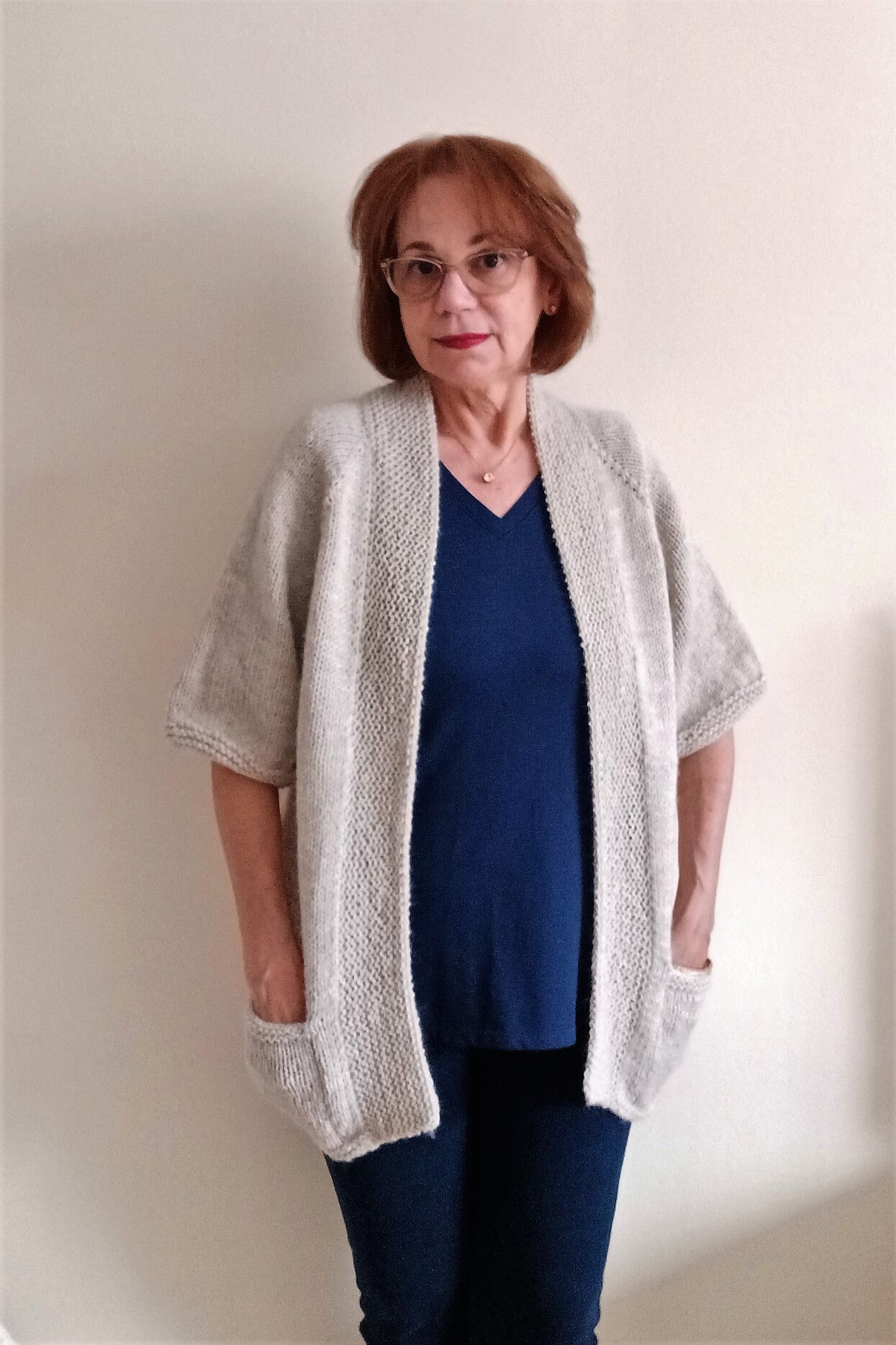 Knit Cardigan With Pockets PATTERN Tumbleweed / Knit Cardigan Pattern ...