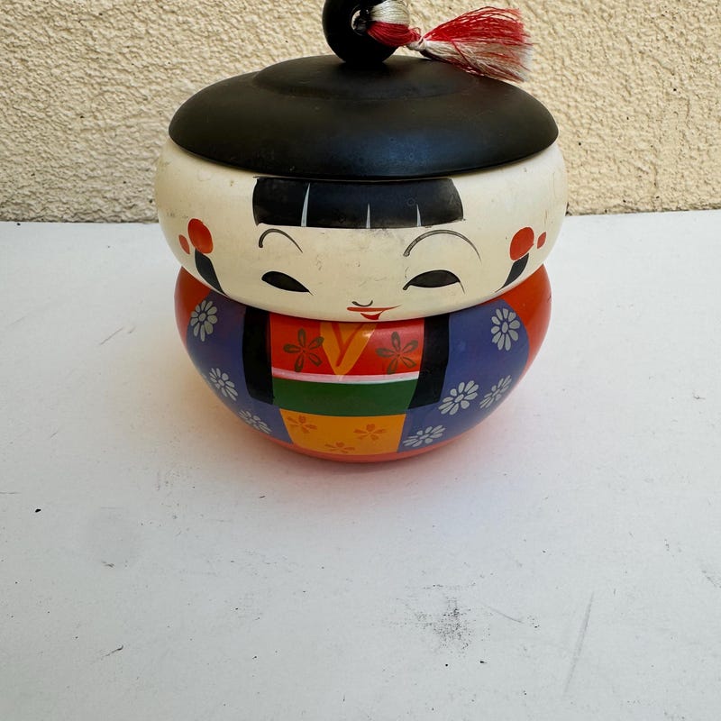 Japanese Kokeshi Box - Etsy