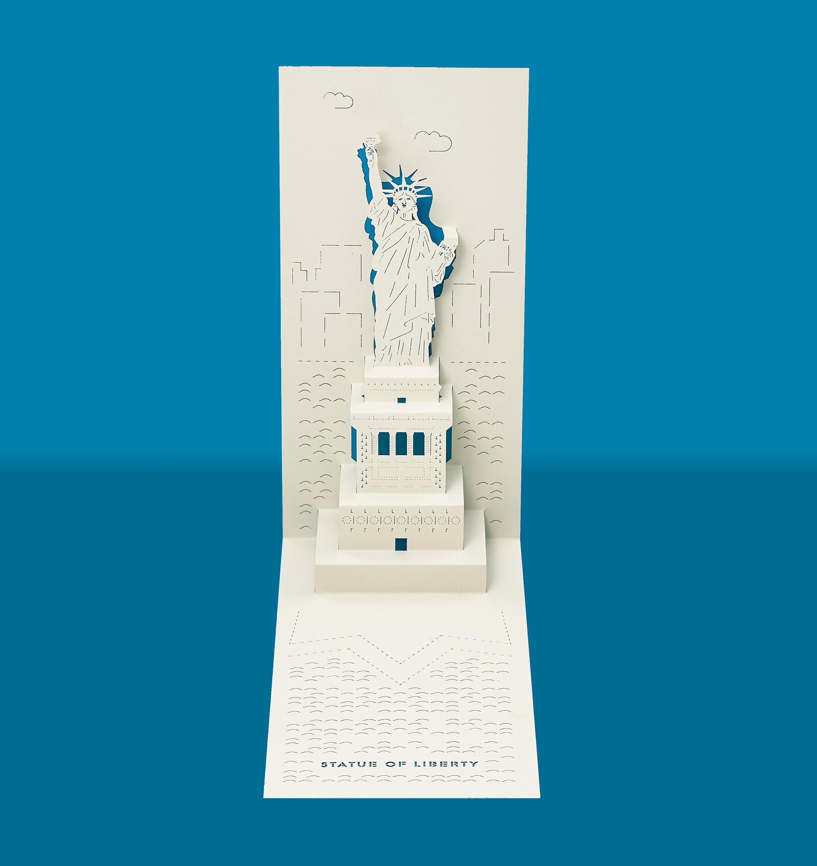 Statue of Liberty NYC Pop-up Card - Etsy