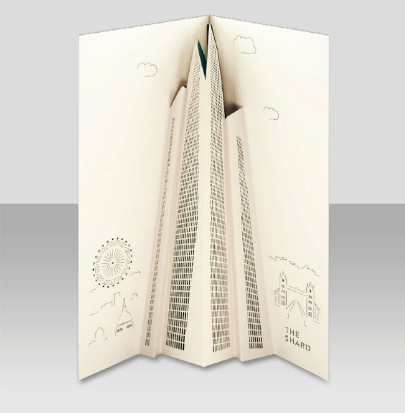 The Shard 3D Pop-up Card - Etsy