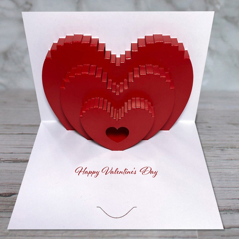 Pop up Valentine Cards - Etsy