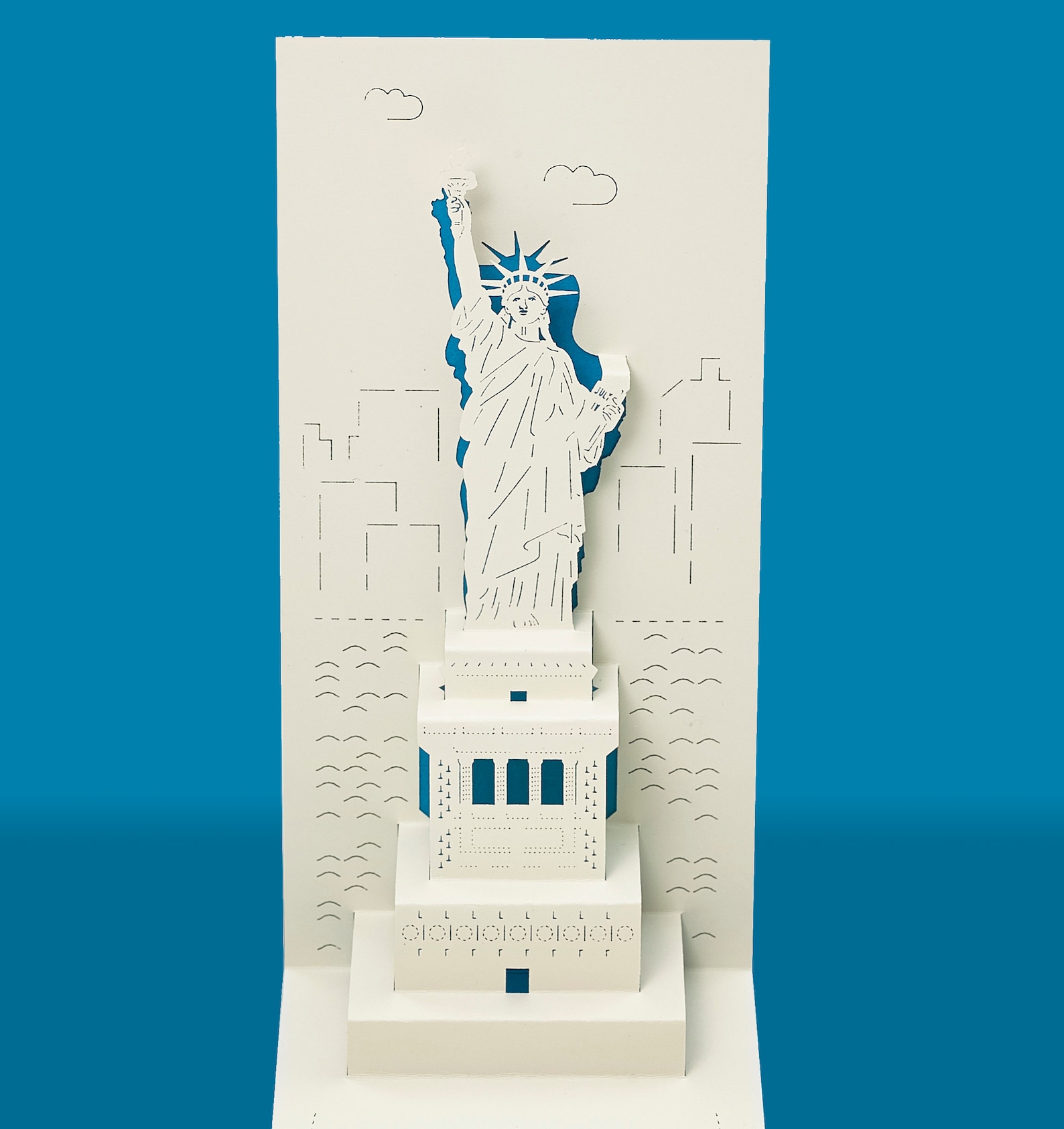 Statue of Liberty NYC 3D Pop-up Card - Etsy