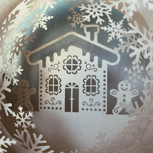 3D Pop-up Snow Globe Gingerbread House Christmas Card - Etsy