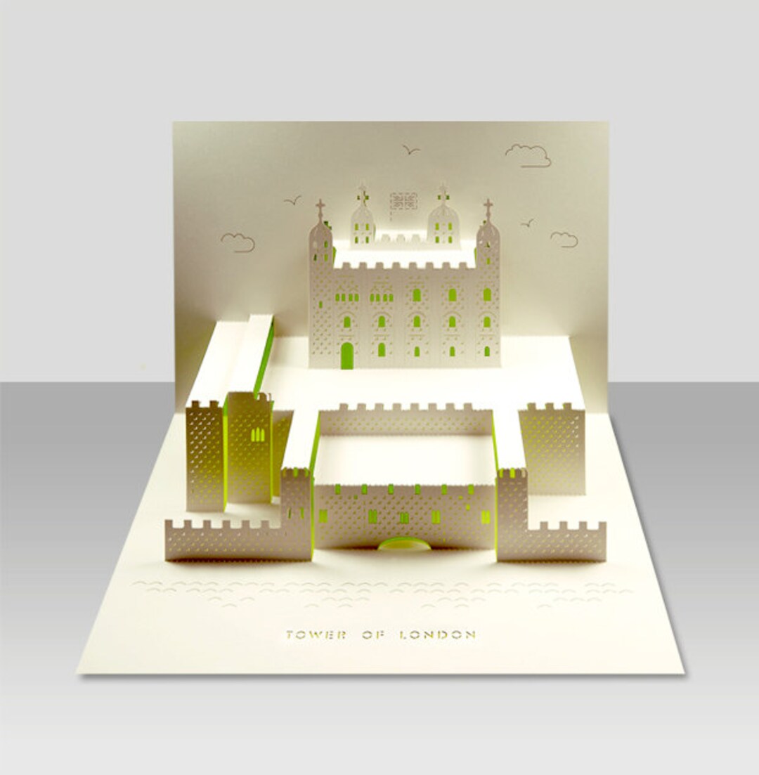 Tower of London 3D Pop-up Card - Etsy
