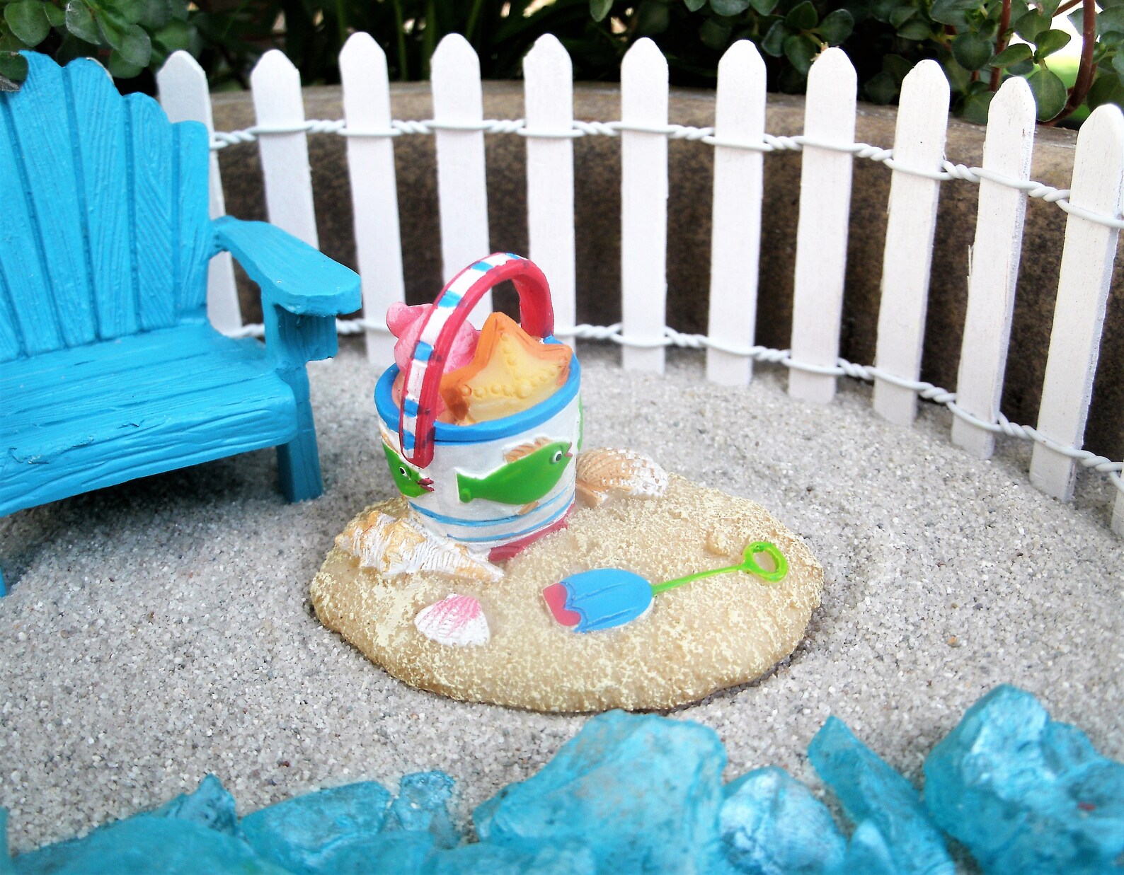 Mini Beach Pail in Sand Fairy Garden Beach Garden - Etsy