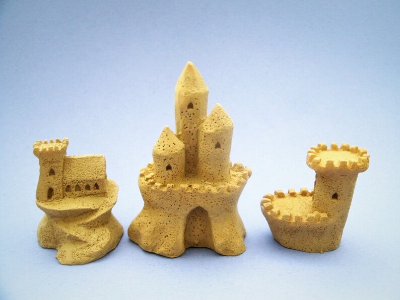 Mini Sand Castles 1 1/2 to 2 1/4 SET OF 3 | Etsy