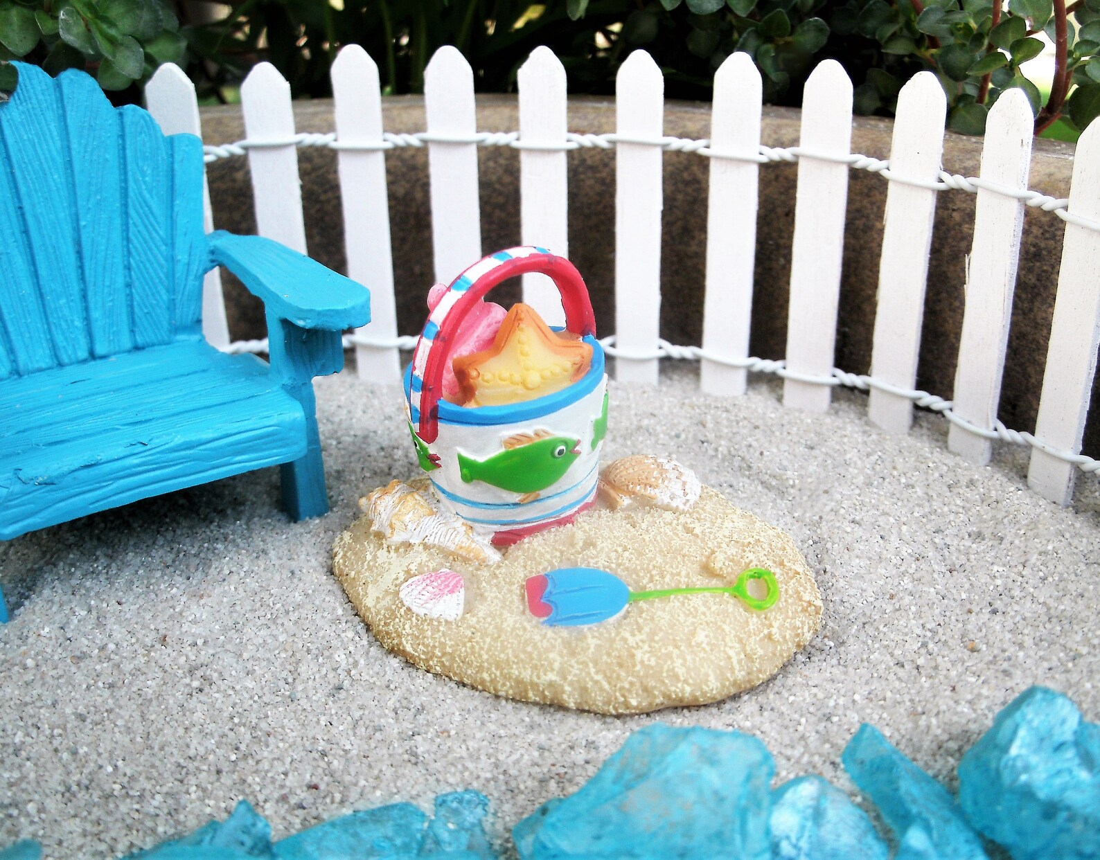 Mini Beach Pail in Sand Fairy Garden Beach Garden - Etsy