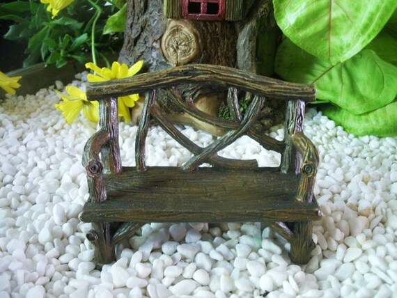 3 X 4 Rustic Garden Bench Fairy Furniture - Etsy
