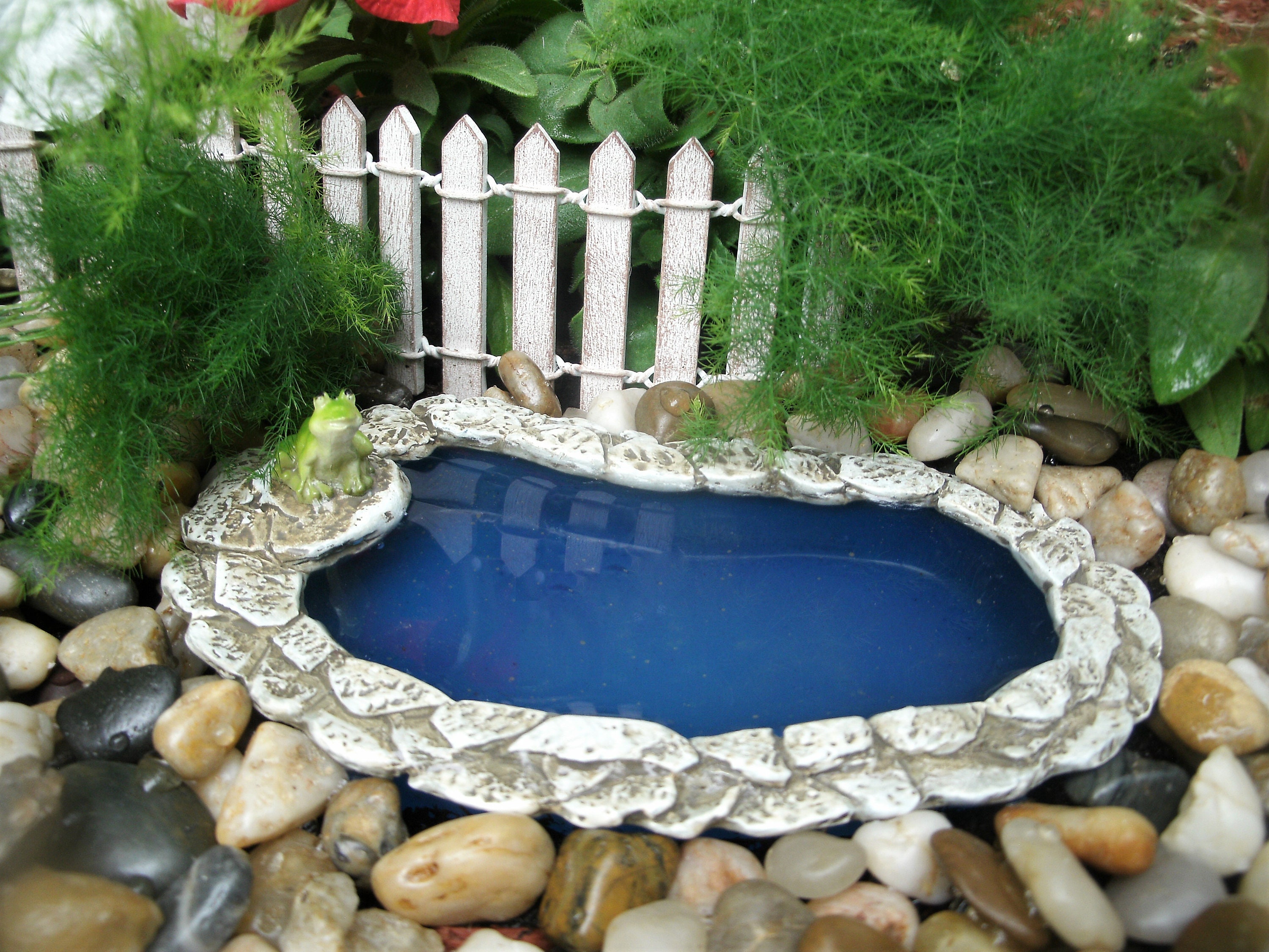 Miniatures Terrarium Miniature Pond Kawaii Sculpey Fairy Garden ...