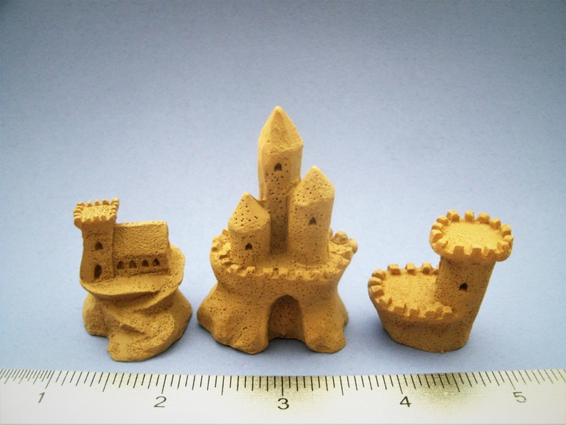 Mini Sand Castles 1 1/2 to 2 1/4 SET OF 3 | Etsy