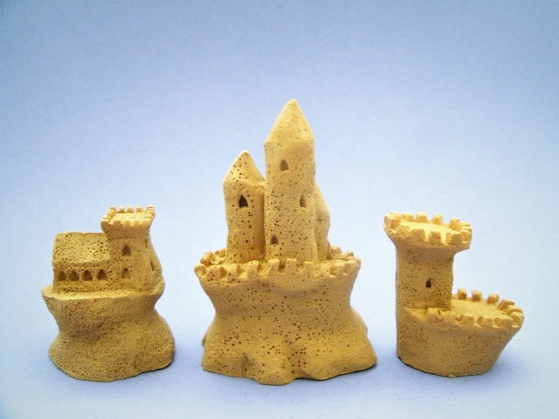 Mini Sand Castles 1 1/2 to 2 1/4 SET OF 3 | Etsy