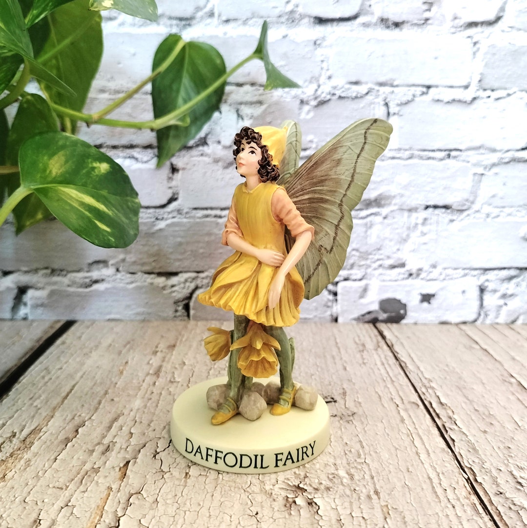NEW in Box Daffodil Fairy Vintage Pedestal Fairy RETIRED Cicely Mary ...