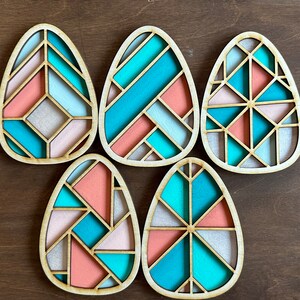 Easter Egg Mosaics Decor Gift Craft Painting Kit, Easter DIY Painting ...