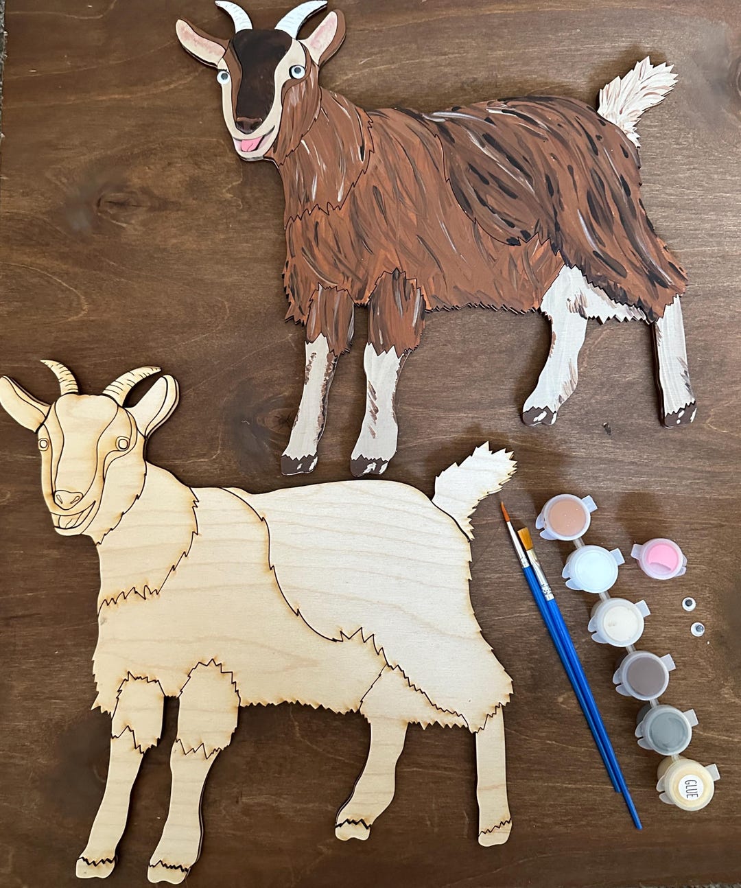 Goat DIY Painting Craft Kit, Paint and Design Your Own Goat, Goat Craft ...