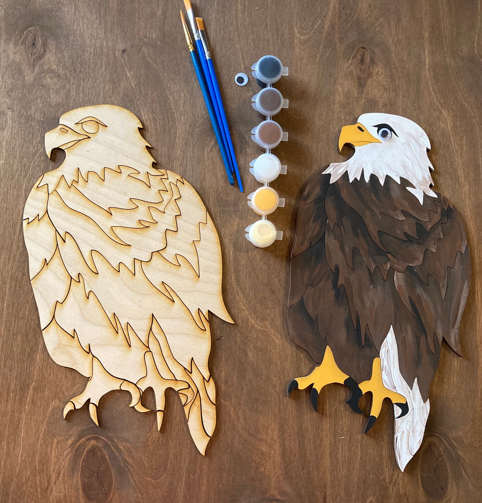 DIY Bald Eagle Painting Craft Kit Paint at Home Kit Gift for - Etsy