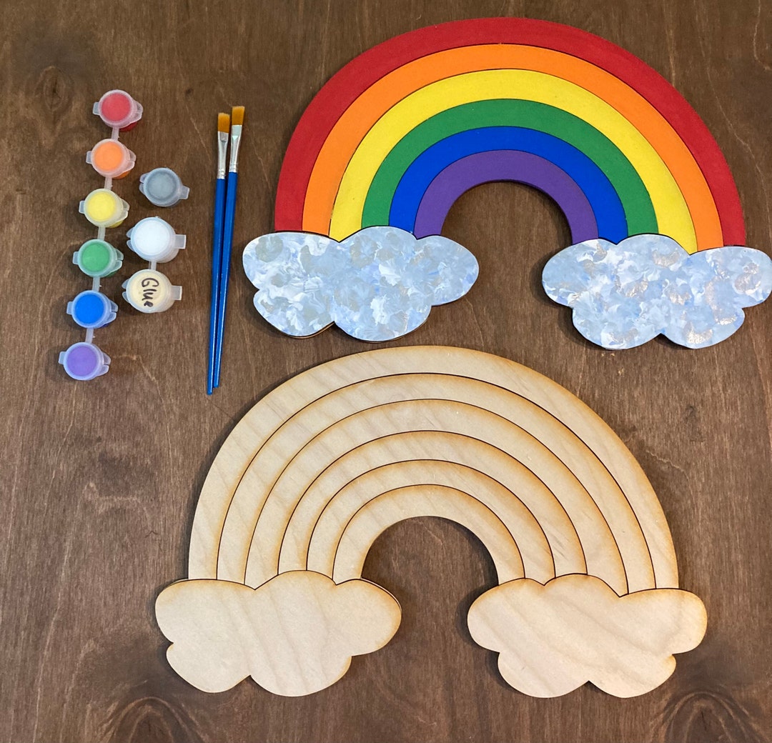 DIY Rainbow Painting Kit, DIY Craft Kit, Paint at Home Kit, Gift for ...