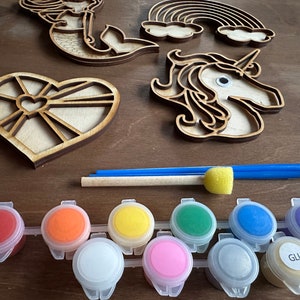 Kid's Stocking Stuffer Party Favor Unicorn Rainbow Mermaid Painting Kit ...