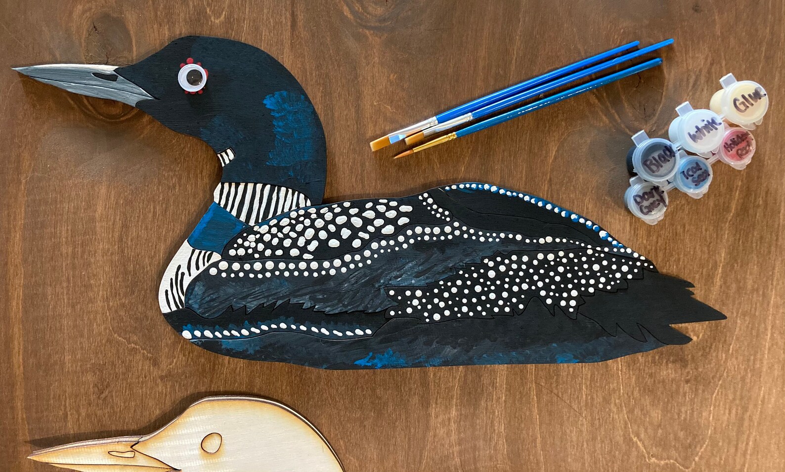 DIY Painting Kit, DIY Craft Kit, DIY Loon, Paint at Home Kit, Father's ...