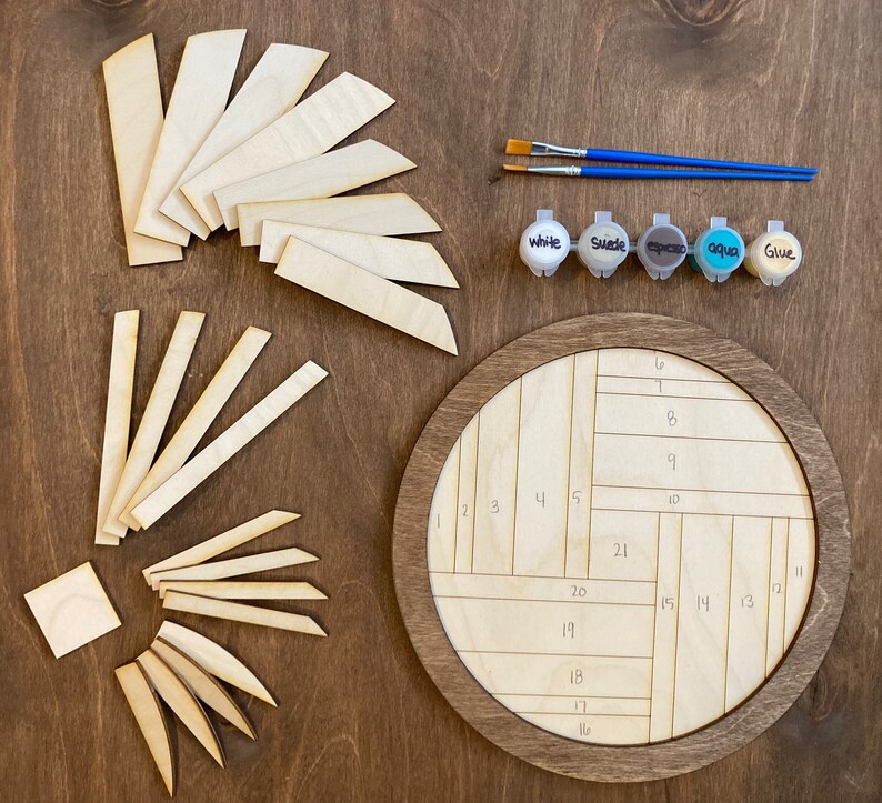 DIY Mosaic Painting Kit, DIY Mosaic Craft, Barn Quilt Kit, Paint at ...