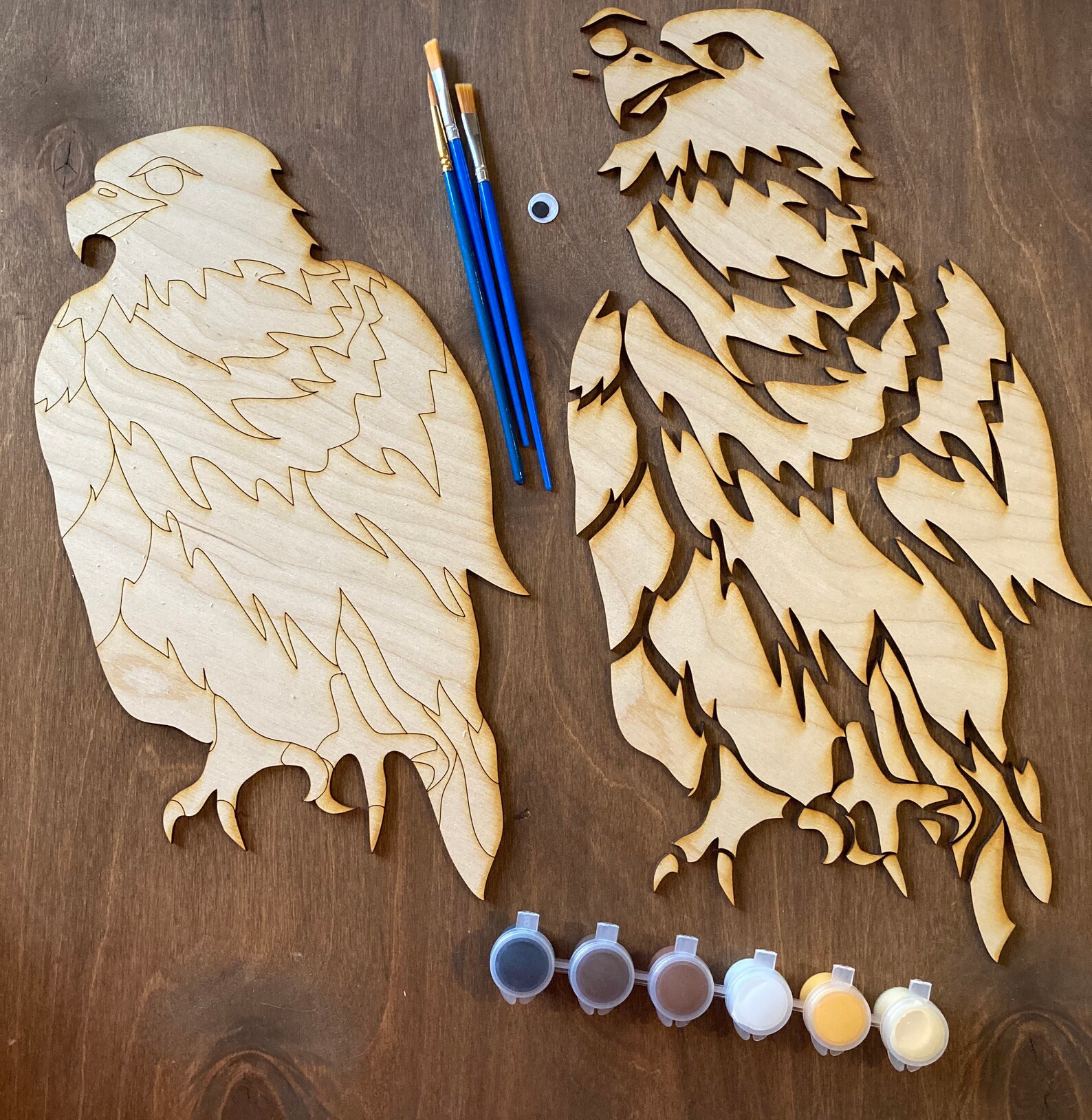 DIY Bald Eagle Painting Craft Kit Paint at Home Kit Gift for - Etsy