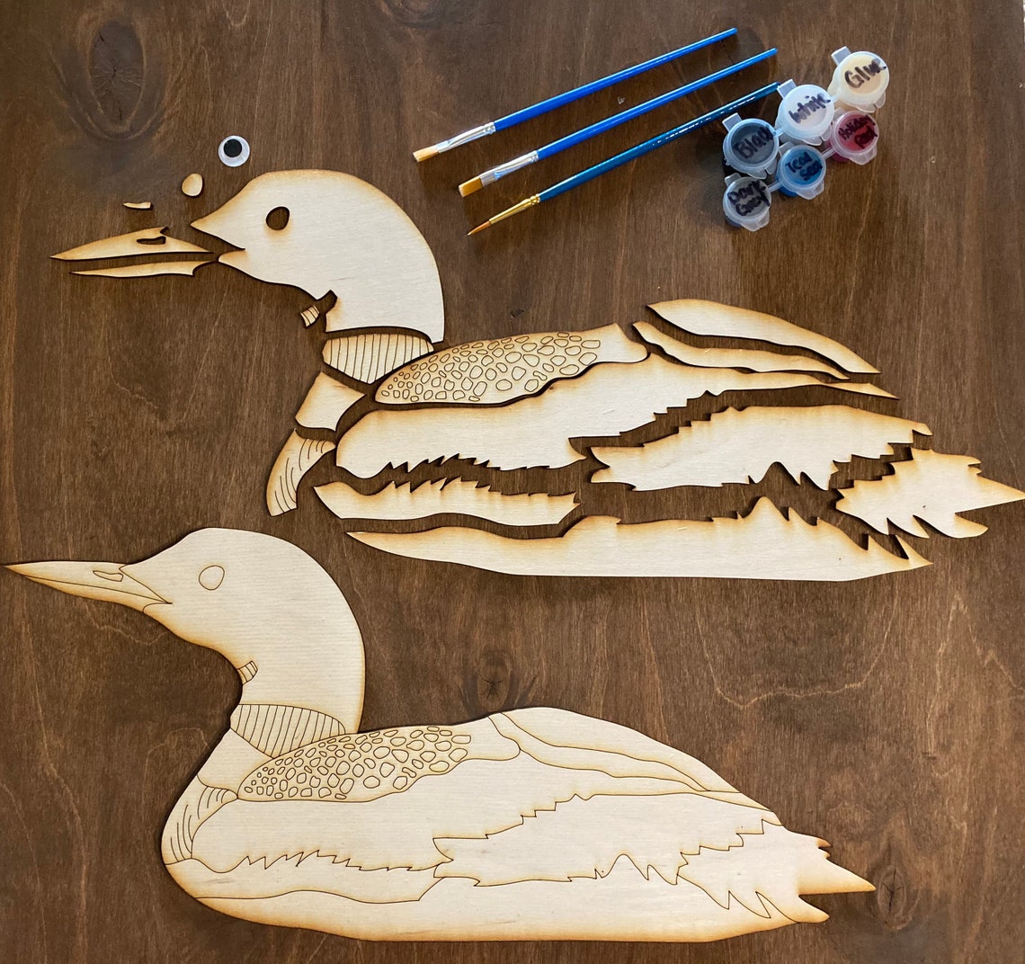 DIY Painting Kit DIY Craft Kit DIY Loon Paint at Home Kit - Etsy