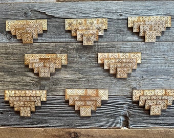 Laser Cut Barn Quilt Mosaics, Supplies for DIY Crafts, Laser Cut Shapes ...