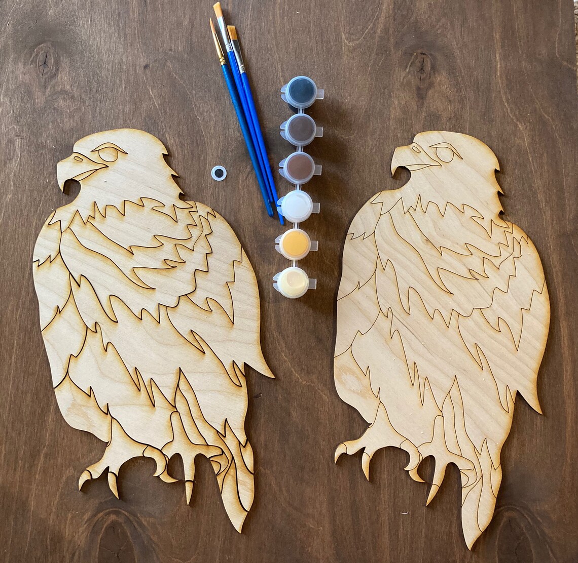DIY Bald Eagle Painting Craft Kit Paint at Home Kit Gift for - Etsy