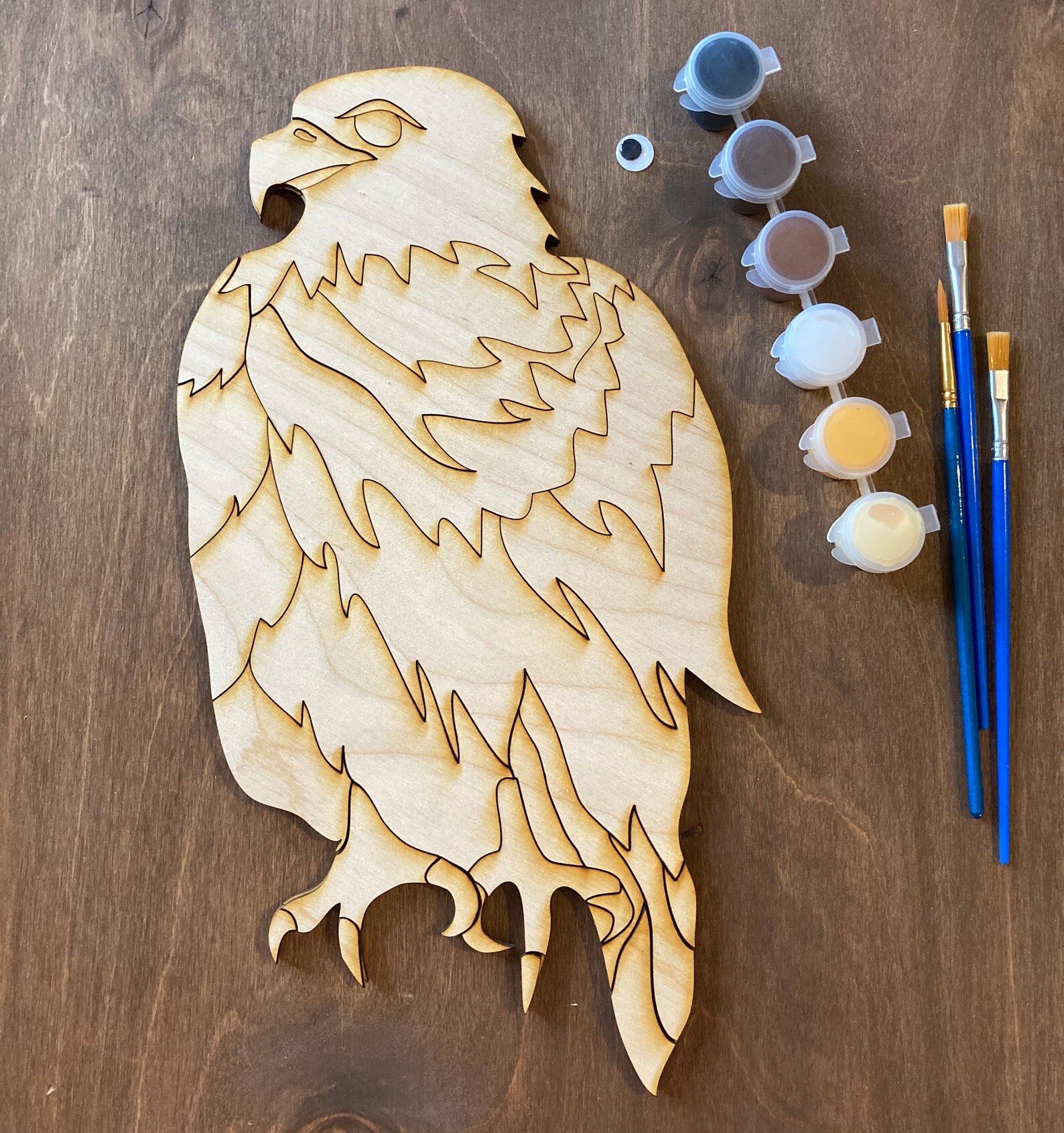 DIY Bald Eagle Painting Craft Kit Paint at Home Kit Gift for - Etsy