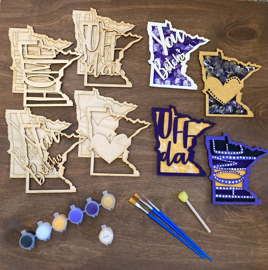 DIY Minnesota Craft Gift Set, DIY Minnesota, Paint at Home, Gift for ...