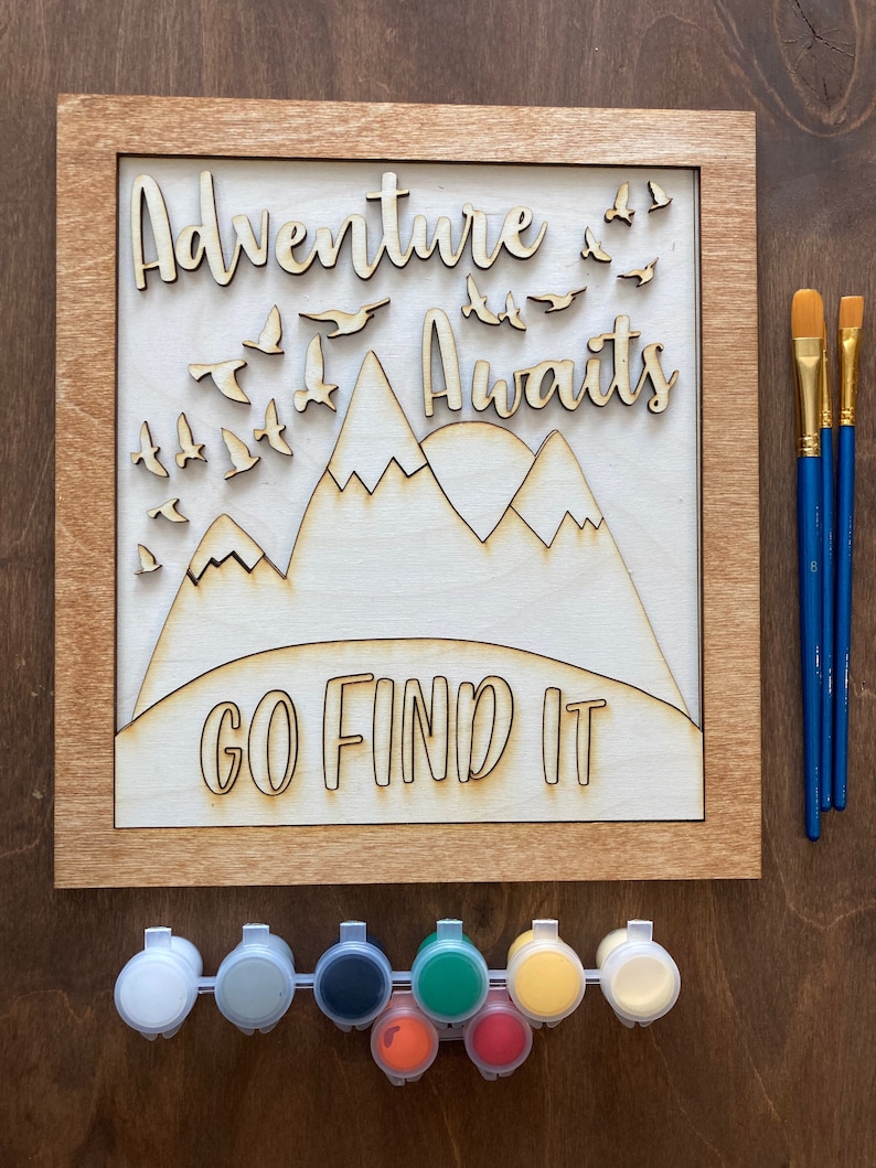 DIY Painting Kit Adventure Awaits Painting DIY Paint at Home - Etsy