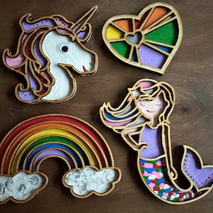 Kid's Stocking Stuffer Party Favor Unicorn Rainbow Mermaid Painting Kit ...