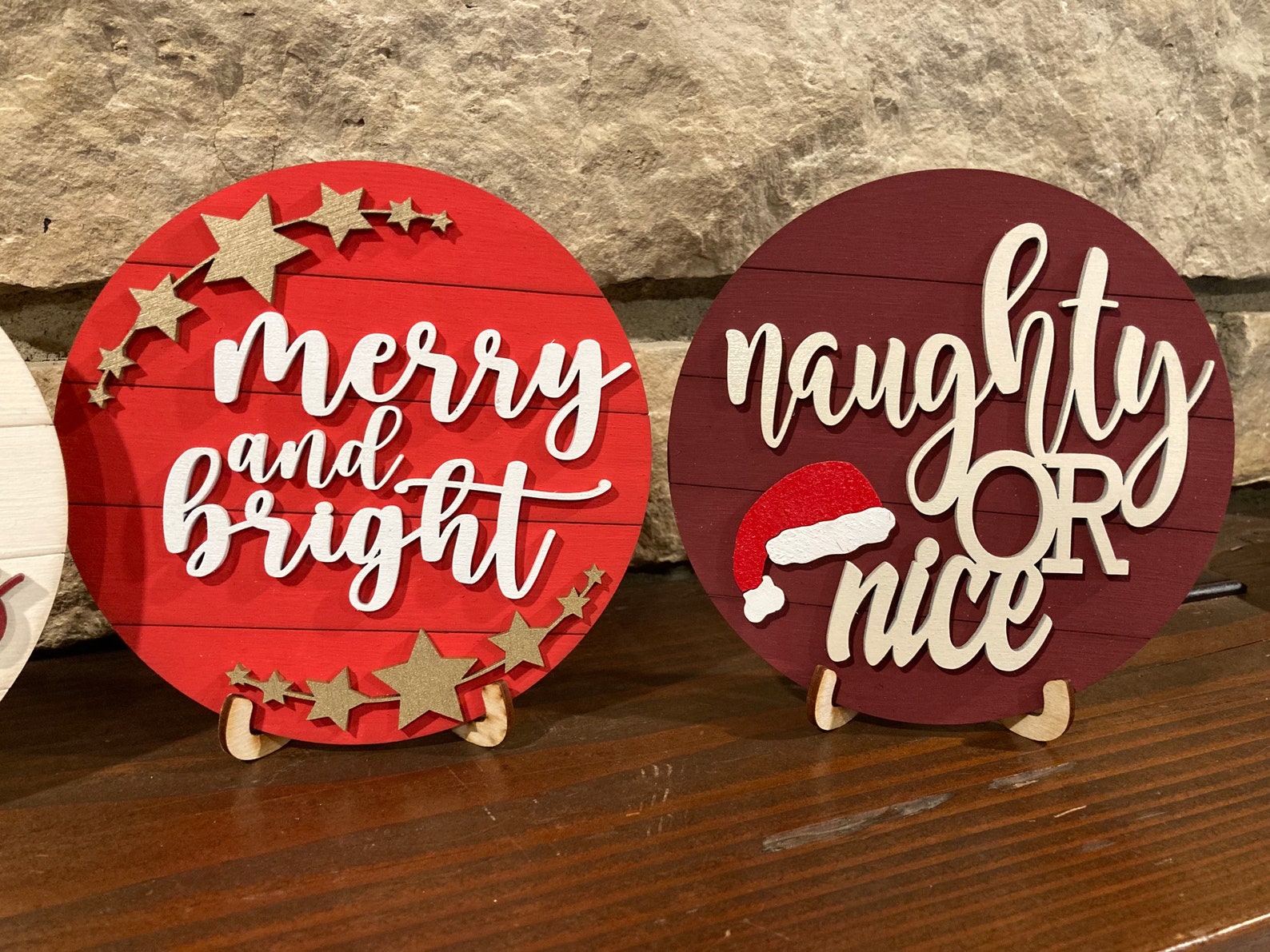 Mini Shiplap Signs Holiday Decor Holiday Signs Happy - Etsy