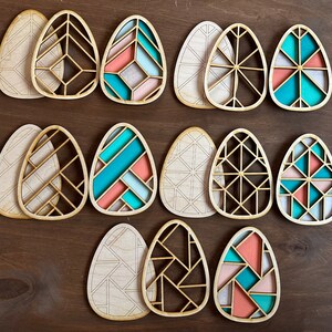 Easter Egg Mosaics Decor Gift Craft Painting Kit, Easter DIY Painting ...
