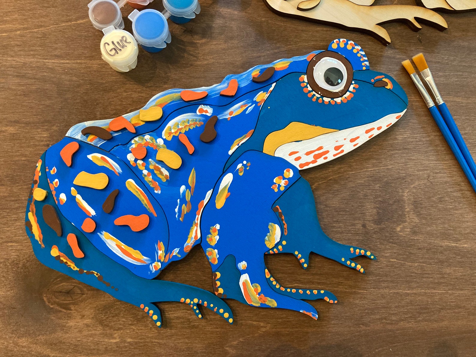 DIY Kit DIY Craft Kit Frog Painting Kit Paint at Home Kit - Etsy