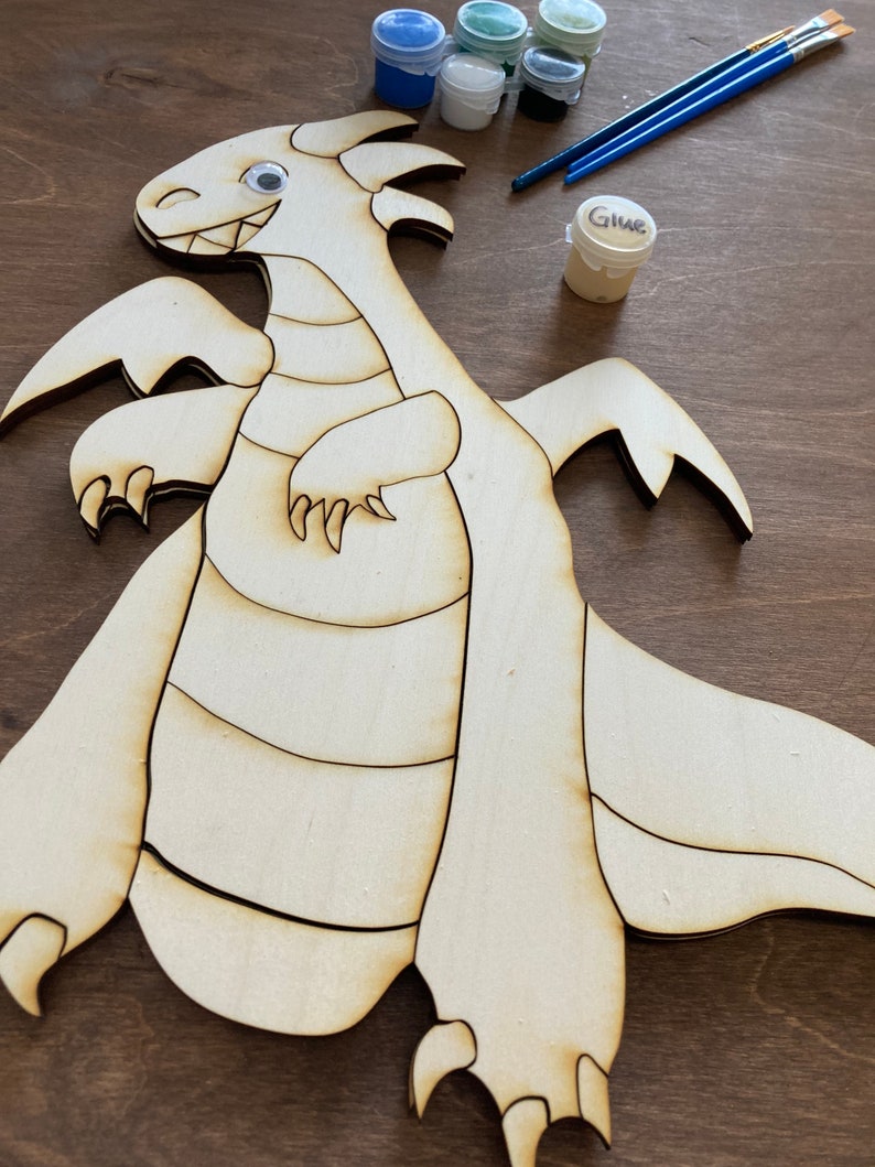 DIY Kit DIY Craft Kit Dragon Painting Kit Paint at Home | Etsy