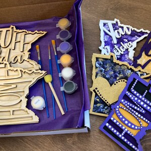 DIY Minnesota Craft Gift Set, DIY Minnesota, Paint at Home, Gift for ...