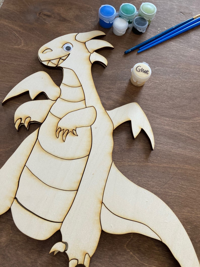 DIY Kit DIY Craft Kit Dragon Painting Kit Paint at Home | Etsy